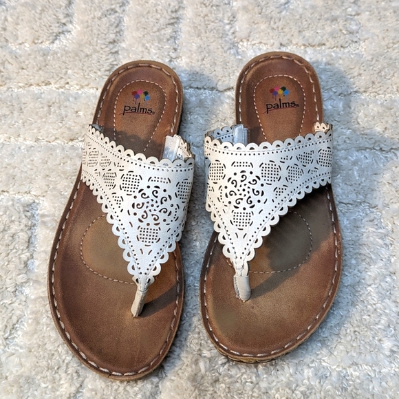 Palms | Shoes | Palms Perforated Flex Faux Leather Upper Slipon Thong ...